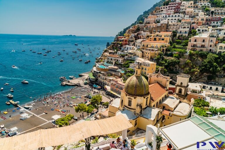 Tourist Map of Positano - Emerald Water & Steep Cliffs - Tourist Guide Map